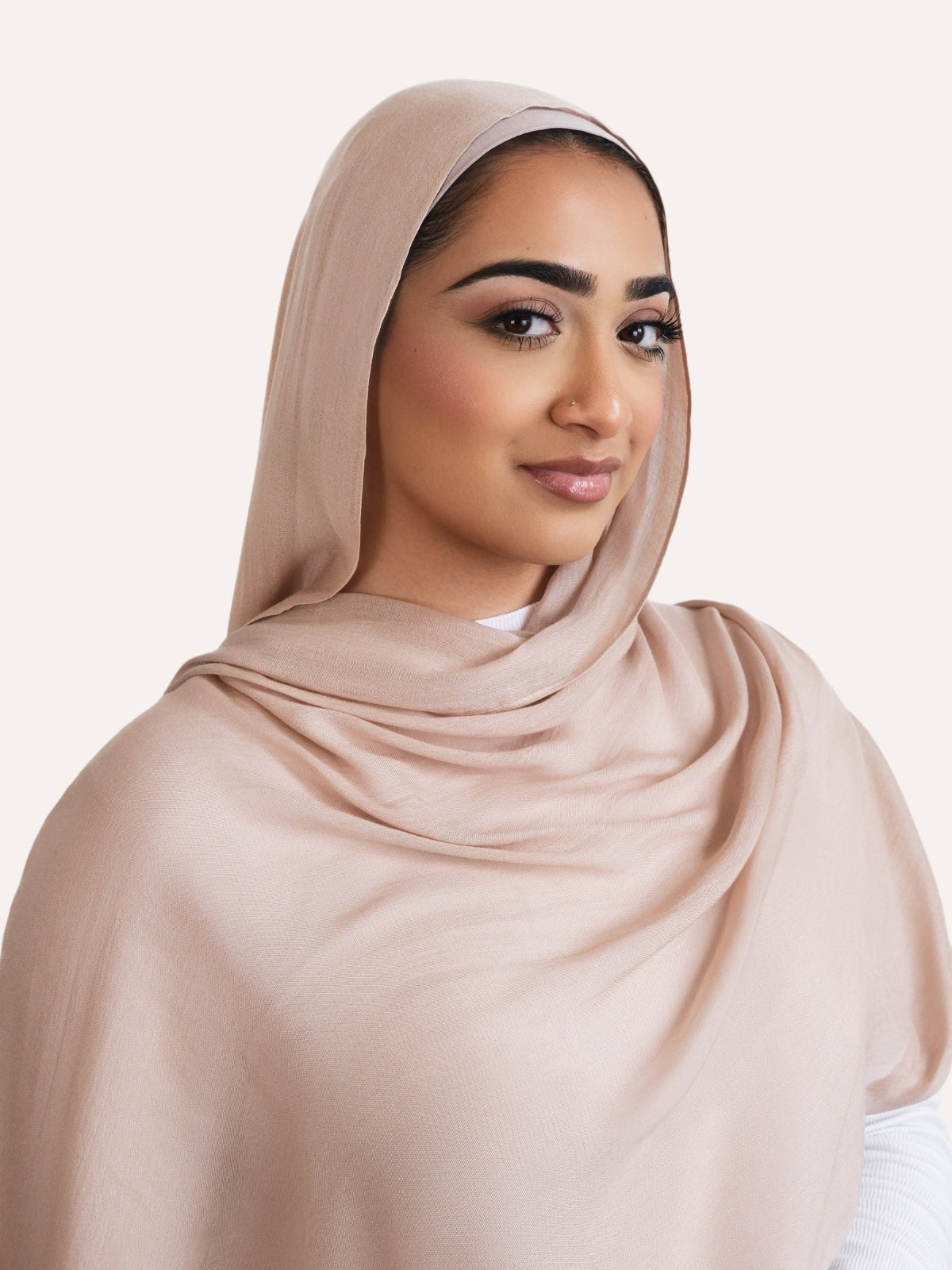 Bamboo Modal Hijab - Pearl – LuxHijabs
